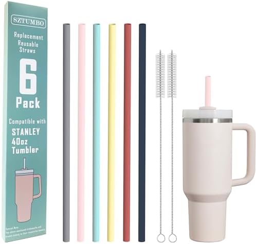 Amazon.com: Flexible & Easy Sip: Extendable Reusable Silicone Straws ...