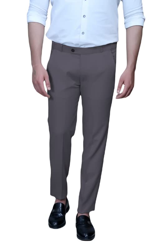 Buy Hare Krishna Textile Shoppee Men's Regular Fit Solid Polyster ...