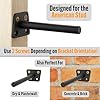 Amazon.com: EVALD Hidden Floating Shelf Bracket | 8-Inch Heavy Duty ...