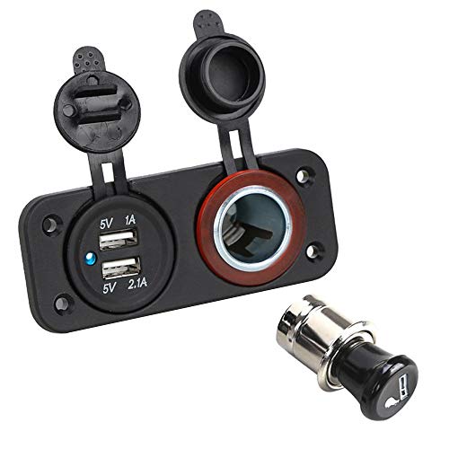 Snapklik.com : Universal Waterproof Two Hole USB Charger Power Socket ...