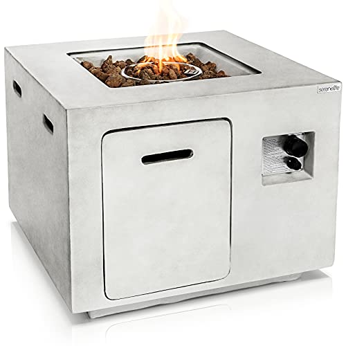 SerenelifeHome Outdoor Propane Fire Pit Table-CSA/ETL Certified Safe 40 ...