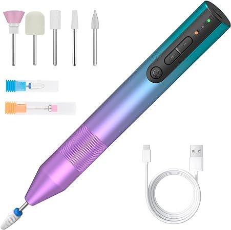Amazon.com: Cordless Electric Nail Drill, Rechargeable, Low Noise ...