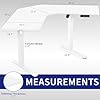 Amazon.com: VIVO Electric Corner L-Shaped 47 x 47 in Standing Desk ...