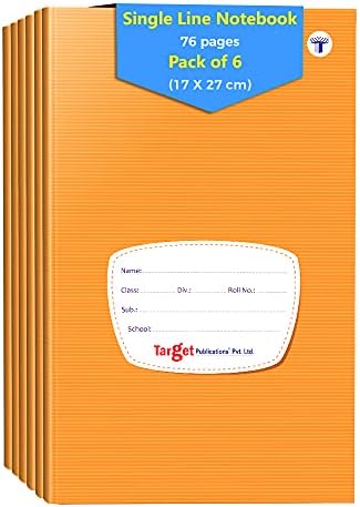 TARGET PUBLICATIONS Small Notebooks Single Line | 76 Ruled Pages | Soft ...