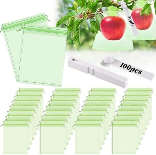 Amazon.com : Toolifer 100 Pcs Fruit Protection Bags, 6''×8'' Vegetable ...