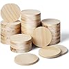 Amazon.com: 2 Inch 50 Pieces Wood Circles, GOH DODD Small Round Discs ...