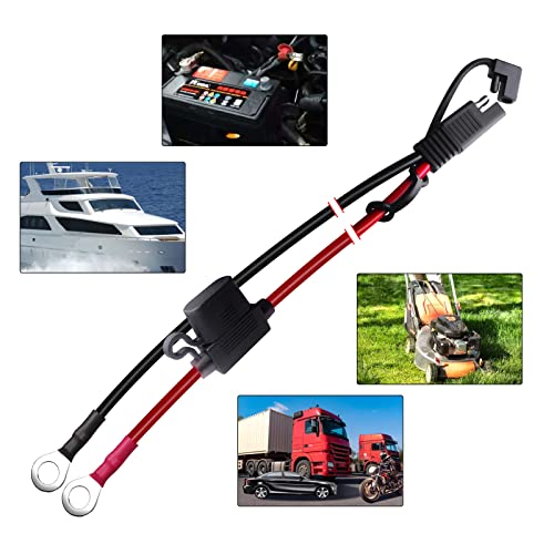 Snapklik.com : Goupchn SAE Battery Connector, SAE To O Ring Terminal ...