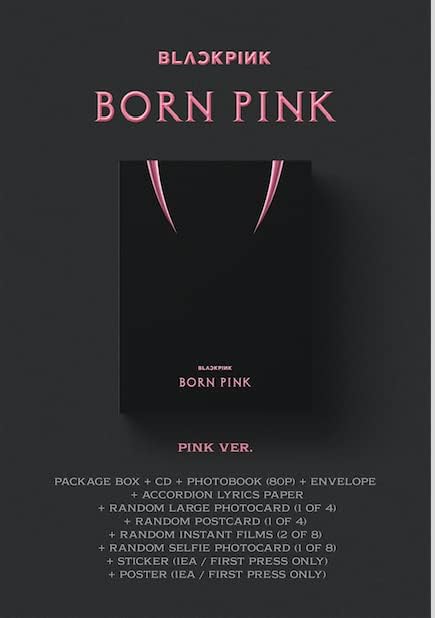 YG WORKS BLACKPINK 2nd ALBUM - BORN PINK [GRAY Ver.] _Package Box set (Referring to the bullet ...