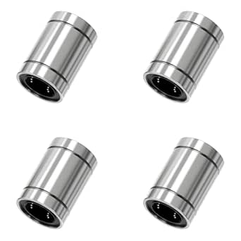 Skweawert 4PCS LM16UU Linear Ball Bearings, 16mm Bore Dia, 28mm OD, 37mm Length with Double Side ...