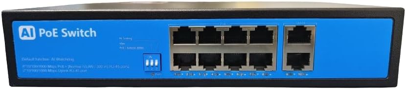 Secureye (S-4FE-2UE-LD) 4 PoE + 2 Uplink Ports 10/100 Mbps Smart Managed PoE Network Switch for ...