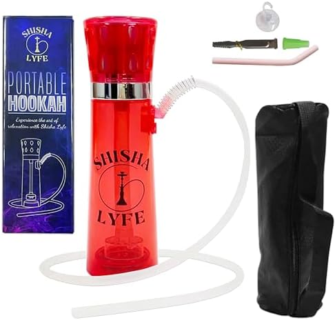 Amazon.com: AZAZ Crystal Shisha Luxury Portable Glass Hookah Set with 2 ...