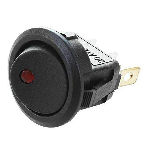 WHIZZO 3X(DC 12V LED Spot Light Auto Round Rocker ON/Off SPST Switch ...