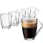 KiKiluxxa Wooden Lid Glass Sipper Tumbler Mug Set of 2 with Straw ...