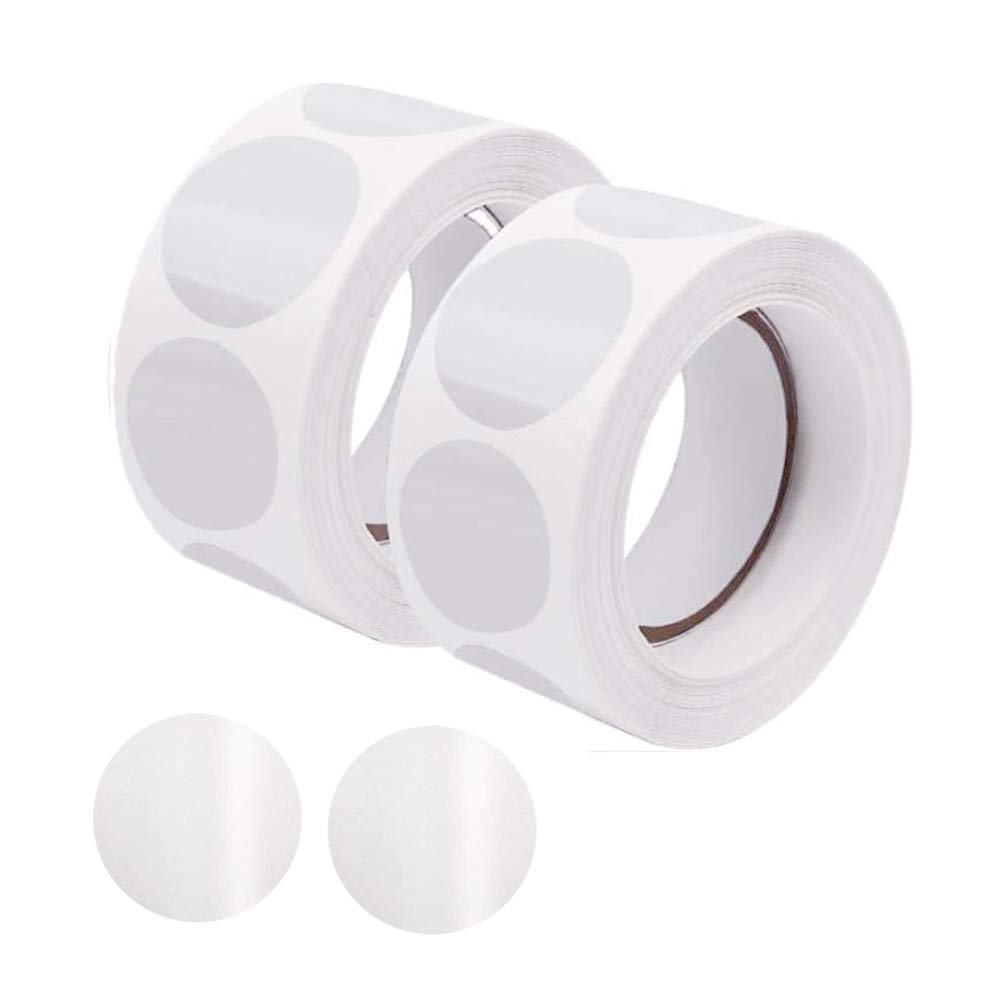 Xnjihwa 1000pcs Clear Retail Package Round Seal Labels Clear Adhesive ...
