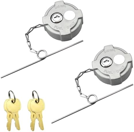 Amazon.com: 2pcs Locking Diesel Fuel Cap 2 3/8" Compatible with ...