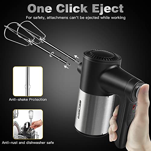 Buy Rechargeable Cordless Hand Mixer Electric - 7 Speed Electric ...
