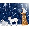 Amazon.com: DROFELY Outdoor Lighted-up Shepherd & Sheep Nativity ...