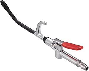 JSCARLIFE High Volume Air Blow Gun Alluminum Rubber Guard Air Flow ...
