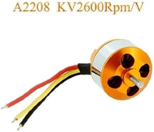 Amazon.com: A2208 2600KV 2-3S Outrunner Brushless Motor for Airplane ...