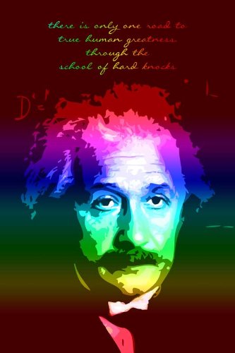 Art Emporio 'Albert Einstein - Hard Knocks' Poster (Art Print, 91.44 cm ...