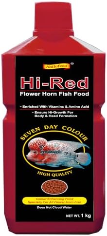Hallofeed Hi-RED Flowerhorn Fish Food, 1kg : Amazon.in: Pet Supplies