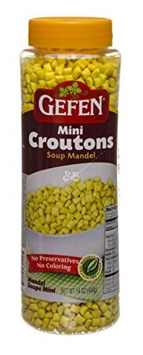 Amazon.com : Gefen Mini Croutons Soup Mandel No Preservatives 14 Oz ...