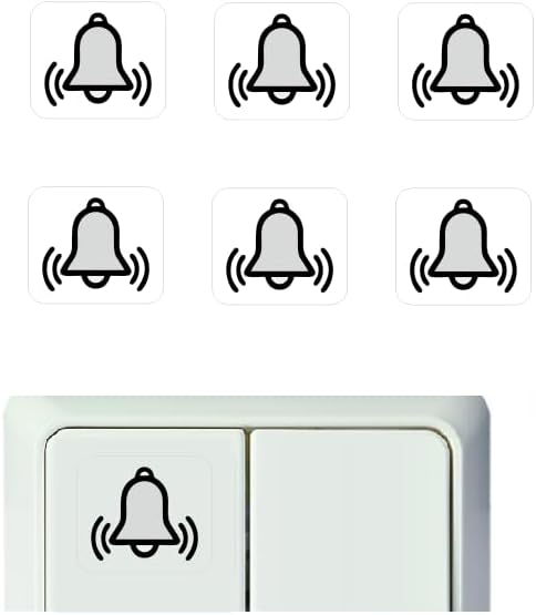 Bell Alarm Sticker Set of 6 - 10 mm : Amazon.co.uk: Home & Kitchen