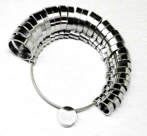 Amazon.com: JTS Metal Finger Gauge Set Ring Sizer Wide Band Graduated 1 ...