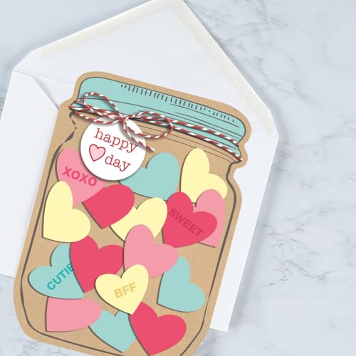 Snapklik.com : Jar Of Conversation Hearts Valentines Day Greeting Cards ...