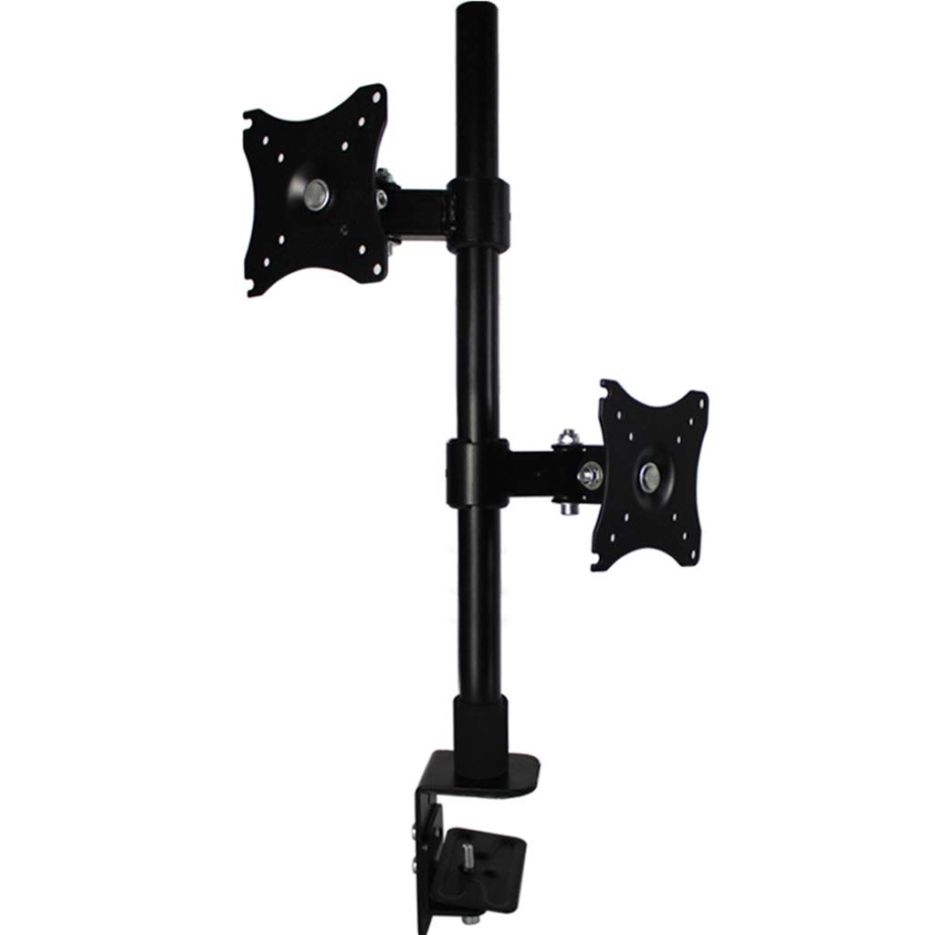 Buy Dual Monitor Stand Vertical Stack Screen Support Two 14 To 24 Inch ...