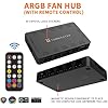 Amazon.com: TUMMASTER ARGB Fan HUB 5V-3Pin LED Hub 4 Pin PWM Fan Controller RF Remote (J-10 ...
