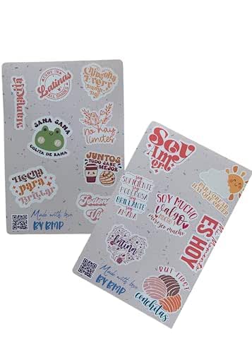 Amazon.com: Latina Sticker Sheet: 2 Sheets, 15 Unique Stickers ...