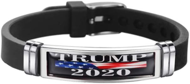 Amazon.com: Happyyami Trump 2020 Bracelet Silicone Bracelet Adjustable ...