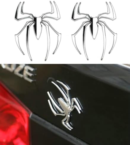 Amazon.com: 4 Pcs 3D Spider Emblems Badges Sticker for Universal Car ...