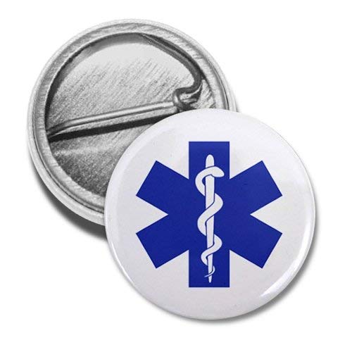 Blue EMT EMERGENCY MEDICAL TECHNICIAN Symbol Fire Rescue Heroes 1 inch ...