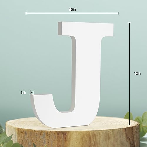 Snapklik.com : 12 Inch White Wood Letters, Extra Large Unfinished ...