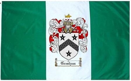 Amazon.com : Gresham Family Crest / Coat of Arms Flag. Large 3 ft. x 5 ...