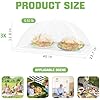Amazon.com: Lauon Extra Large Food Cover, 3 Jumbo (40"X23.7"), White Mesh Plate Serving Tents ...