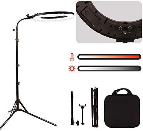 Embellir 19" LED Ring Light with Stand, Ringlight Phone Camera Video ...