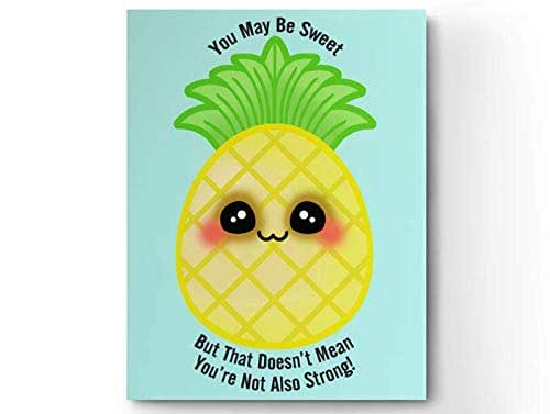 Amazon.com: Strong Pineapple Greeting Card : Handmade Products