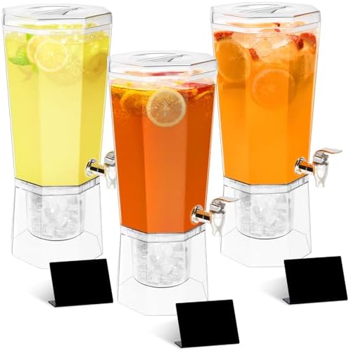 Amazon.com | Lifewit 1 Gallon Drink Dispenser for Parties 3 Pcs, 4L ...