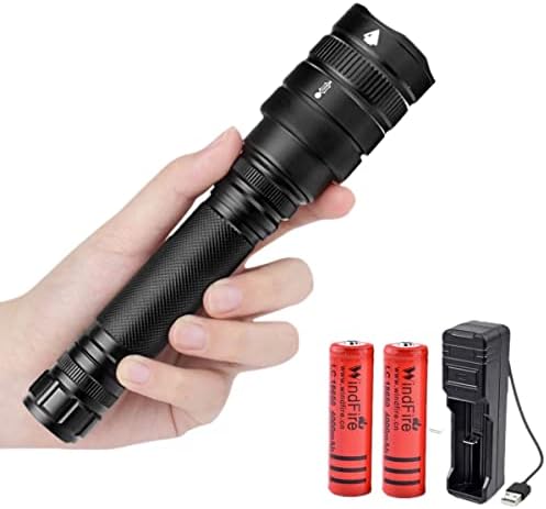 Torches LED Super Bright, Rechargeable Torch 10000 Lumens XHP70.2 Type ...