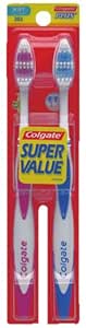 Amazon.com : Colgate Plus Adult Full Head, Soft Toothbrush, 2-Count ...