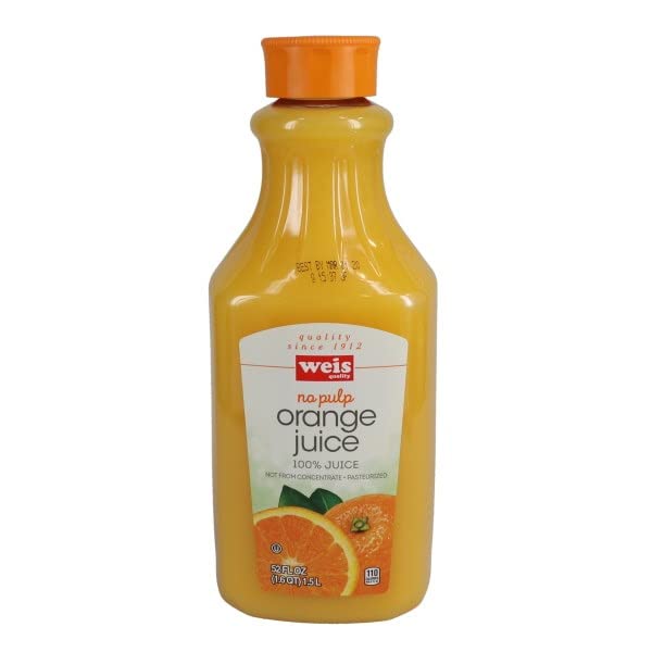 Amazon.com : Weis Quality, Orange Juice 100% Pure, 52 Fl Oz : Grocery ...