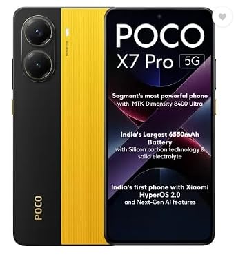 POCO X7 Pro 5G, Yellow