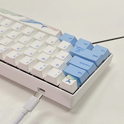 Snapklik.com : FKZ CXTECH X61 Sea Blue Theme Mechanical Keyboard,Outemu ...