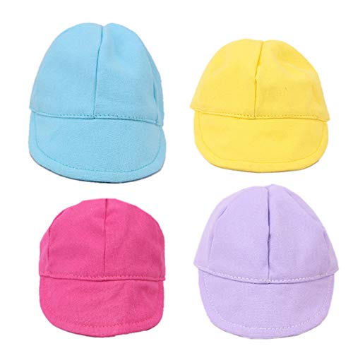 Anjetan 4PCS Doll Baseball Cap Fun Mini Hat Small Hat Dolls Baseball ...