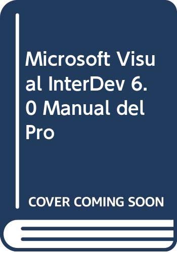 Buy Microsoft Visual InterDev 6.0 Manual del Pro Book Online at Low ...