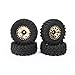 Amazon.com: RCAWD 1.0 Brass Wheel and Tire Beadlock Rim for Axial 1/24 ...