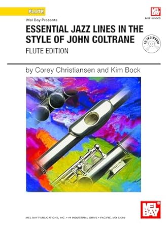 Amazon.com: Essential Jazz Lines in the Style of John Coltrane, Flute Edition (Mel Bay Presents ...